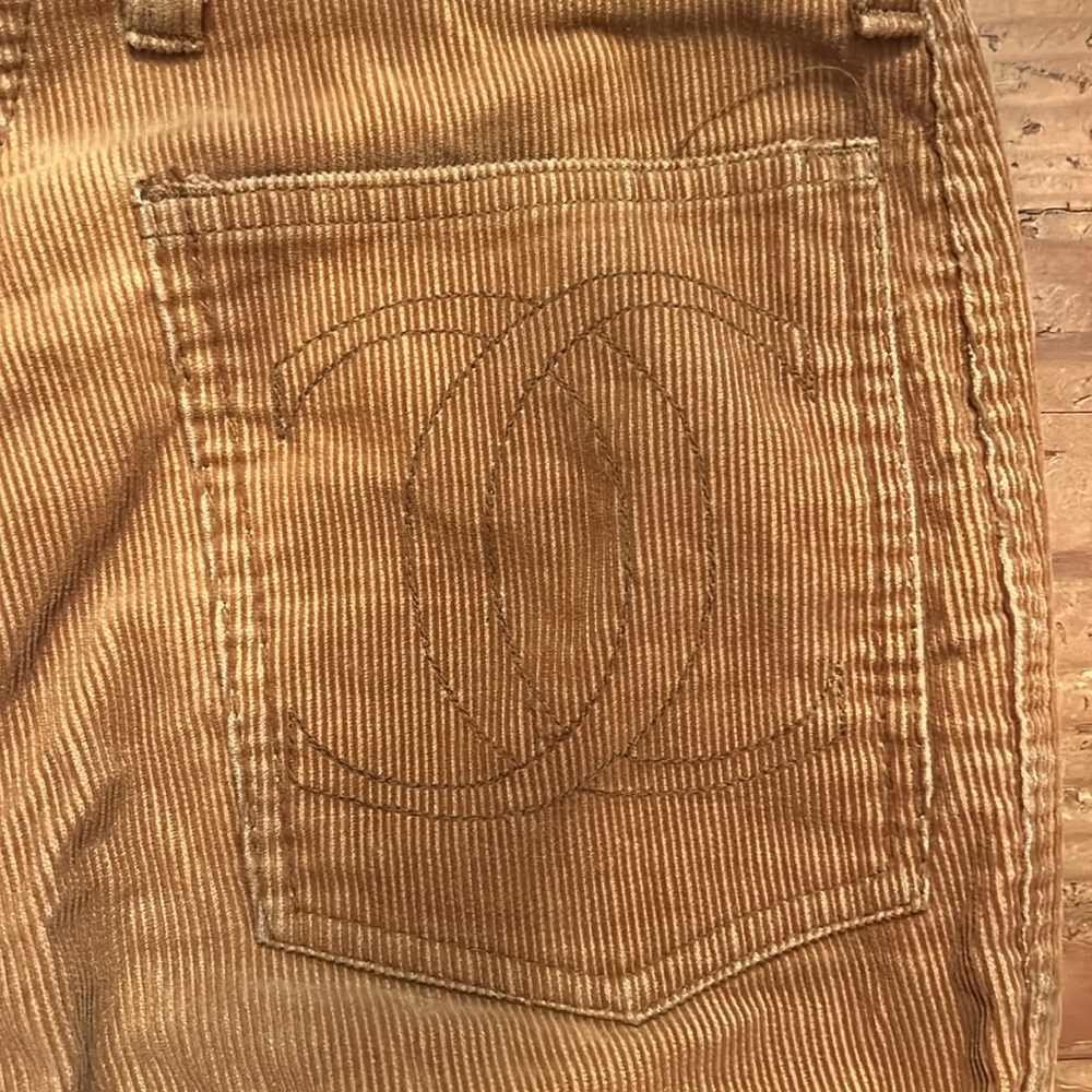 Chemin De Fer Rare Vintage 1970s Pinwale Cords Decora… - Gem